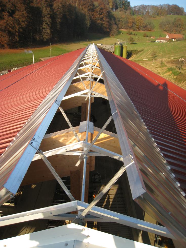 Wirkungsweise und Vorteile der Dachfirstentlüftung | B+M Agrotech